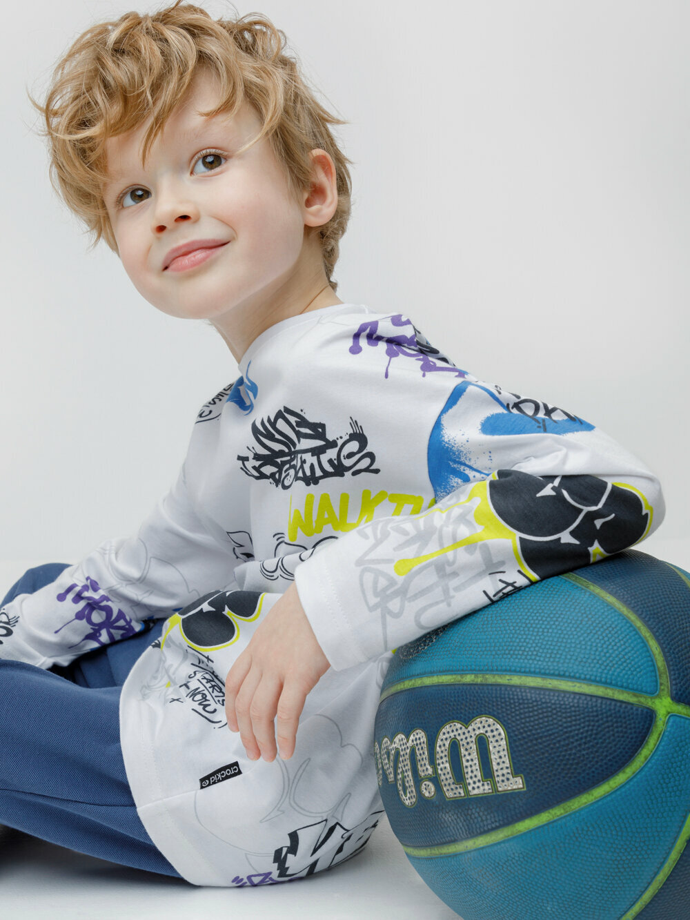 Лонгслив хлопковый для мальчика