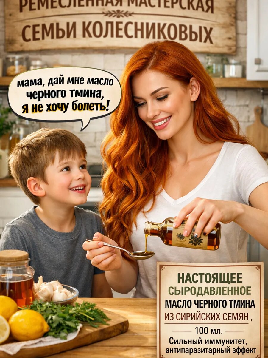 Сыродавленное масло черного тмина(Сирийские семена) - 100 мл