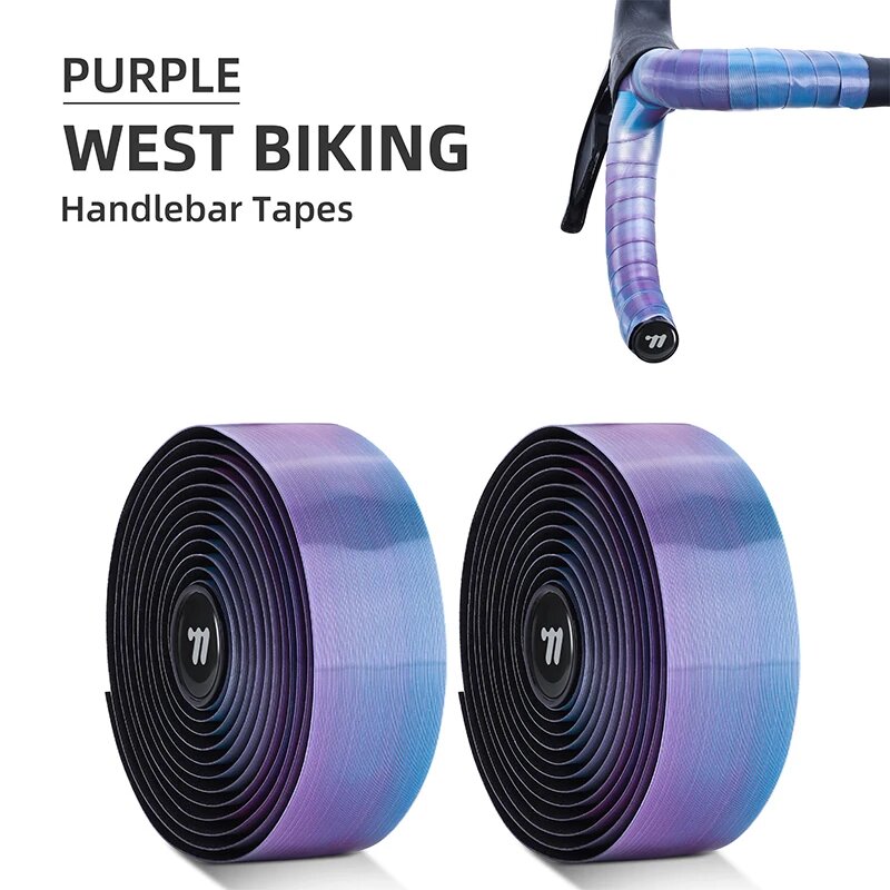 WEST BIKING Лента на руль велосипеда фиолетовая