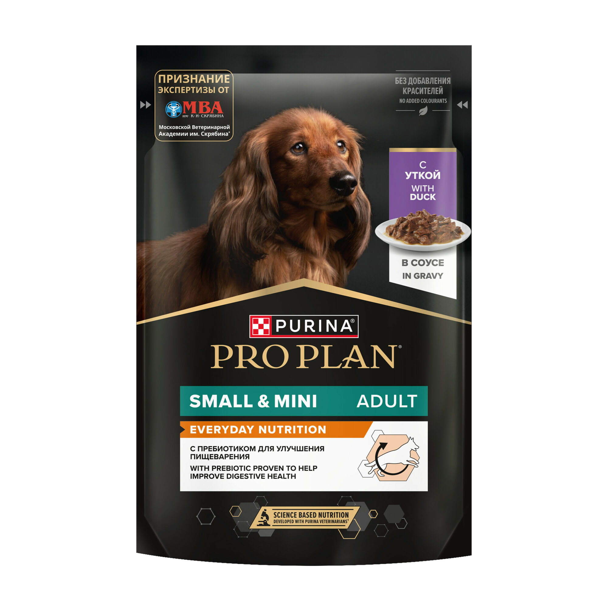 Влажный корм proplan для собак мелких пород утка в соусе adult duck 85г