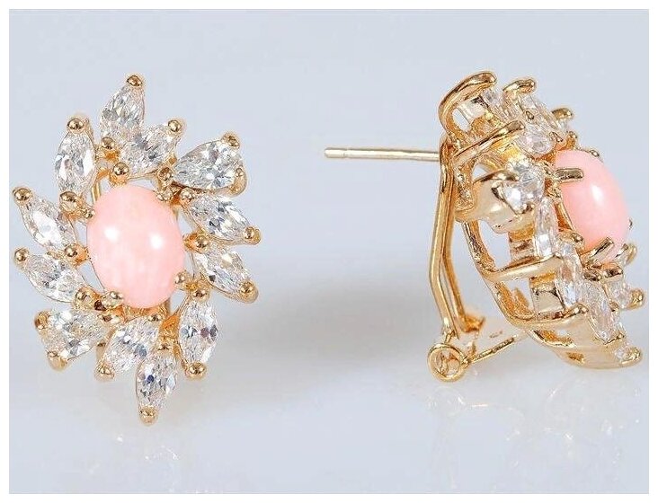 Серьги, коралл