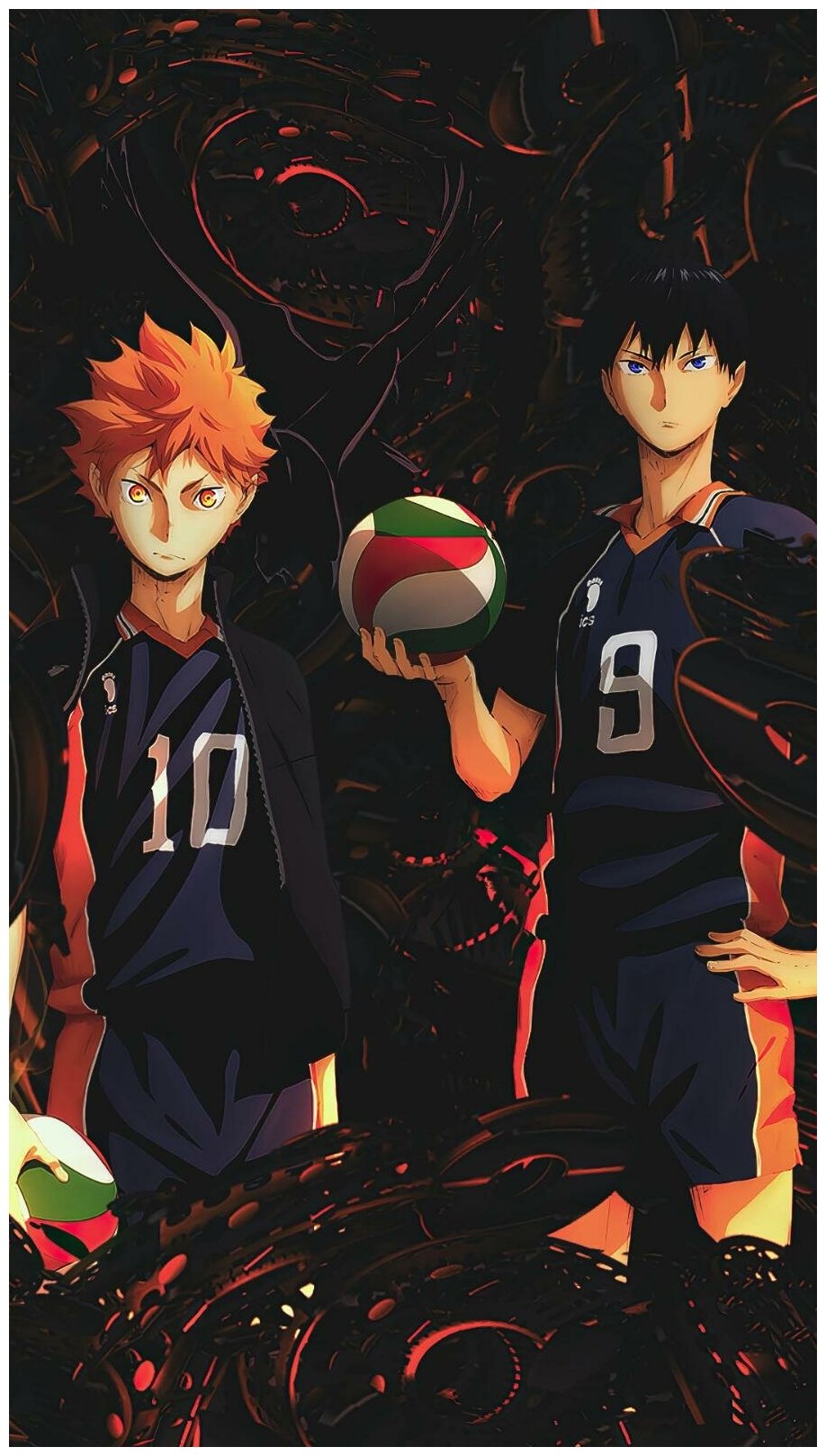 Постер / Плакат / Картина Аниме Волейбол. Хината и Тобио 40х50 см в подарочном тубусе