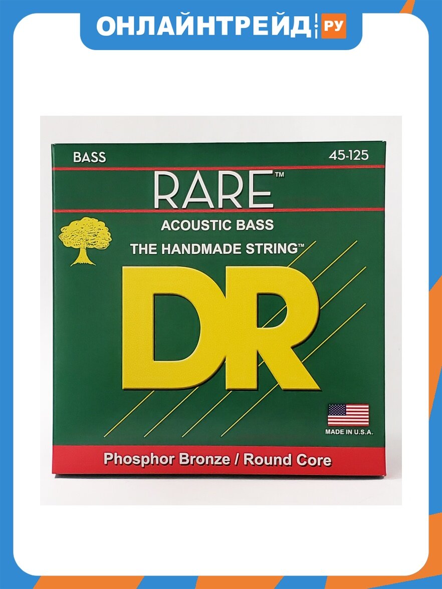 Cтруны DR RPB5-45, для 5-струнной акустической бас-гитары, 45-125