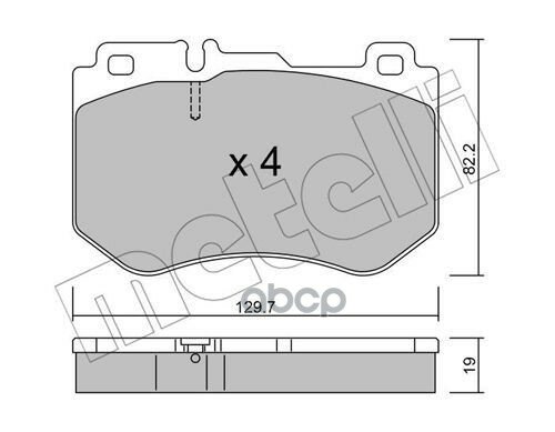 Колодки тормозные Metelli арт. 22-1018-0