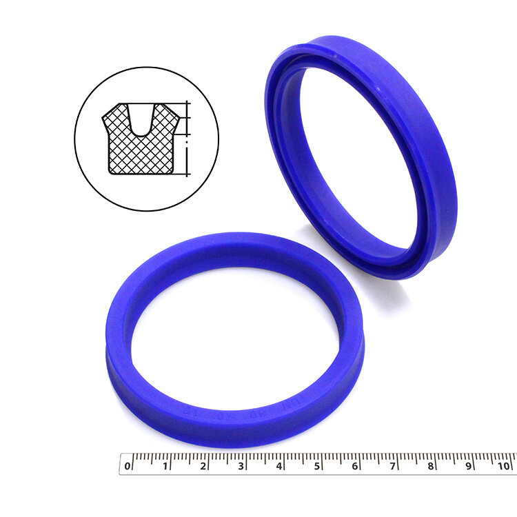 Манжета гидравлическая 60х70х10 (манжета цилиндра 70*60*10) тип UN PU (полиуретан) (упаковка 2 шт.)