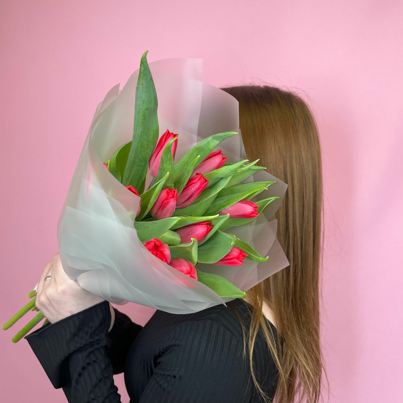 Букет из 11 красных тюльпанов