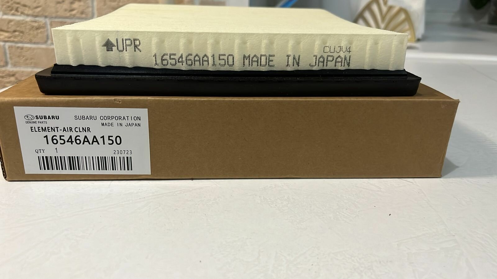 Фильтр воздушный, субару 16546AA150.