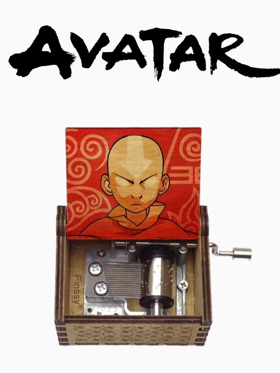 Музыкальная шкатулка Аанг из аниме Аватар цвет: красный