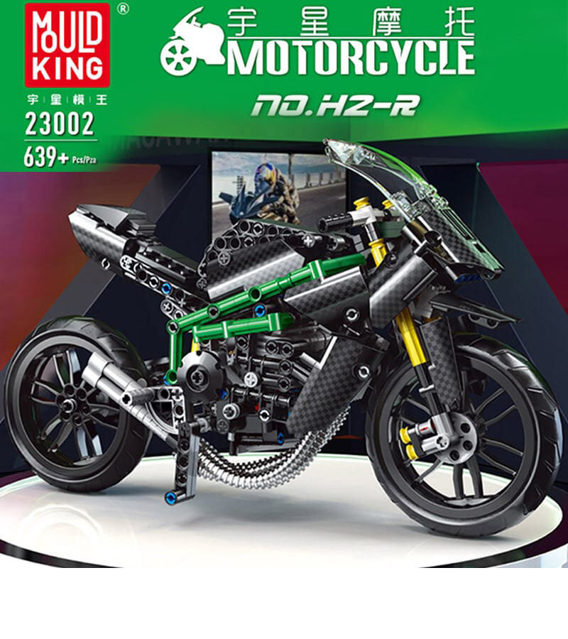 Конструктор MOULD KING 23002 Мотоцикл Kawasaki Ninja, 639 деталей