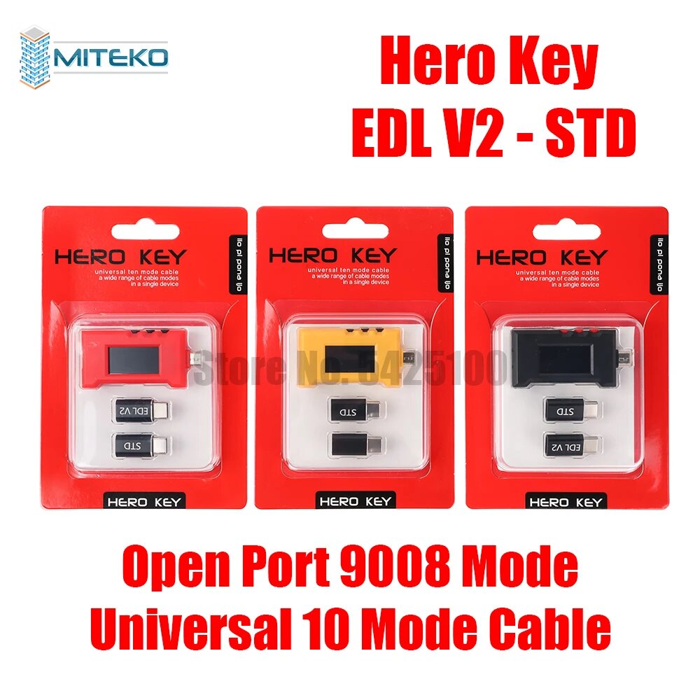 Кабель Hero Key EDL и Hydra EDL USB Harmony Соединения моделей Поддержка открытого порта телефона Режим 9008 Универсальный 10-режимный кабель