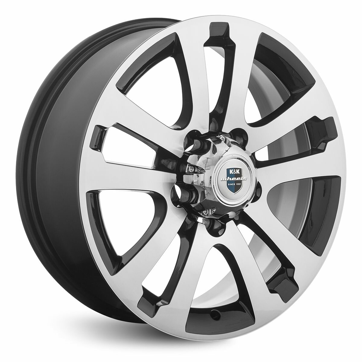 Диск литой КиК Сахара-Patriot (КС1056) 7,0\R18 5*139,7 ET35 d108,5 Алмаз черный [80498] Fb max 790 kg