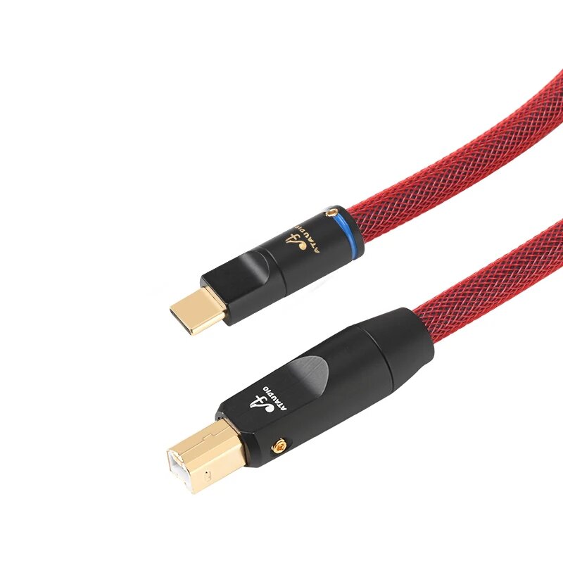 Hi-Fi USB аудиокабель Pure Silver USB A к B Type C-B, 0,75 м