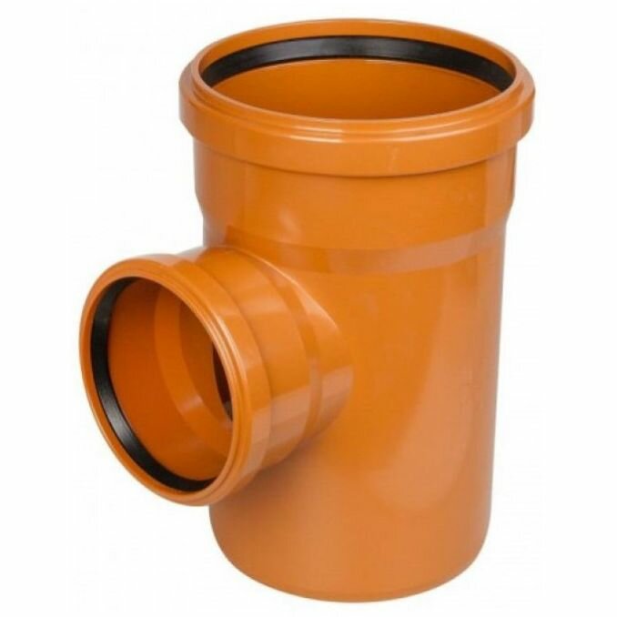 Тройник канализационный ПВХ Vieir (Виеир) рыжий 160х110 мм 90