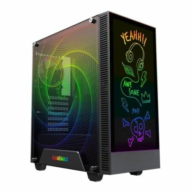 Компьютерный корпус GameMax Kreator (KREATOR) черный - Midi Tower, ATX, USB 3.2 Gen 1 Type-A