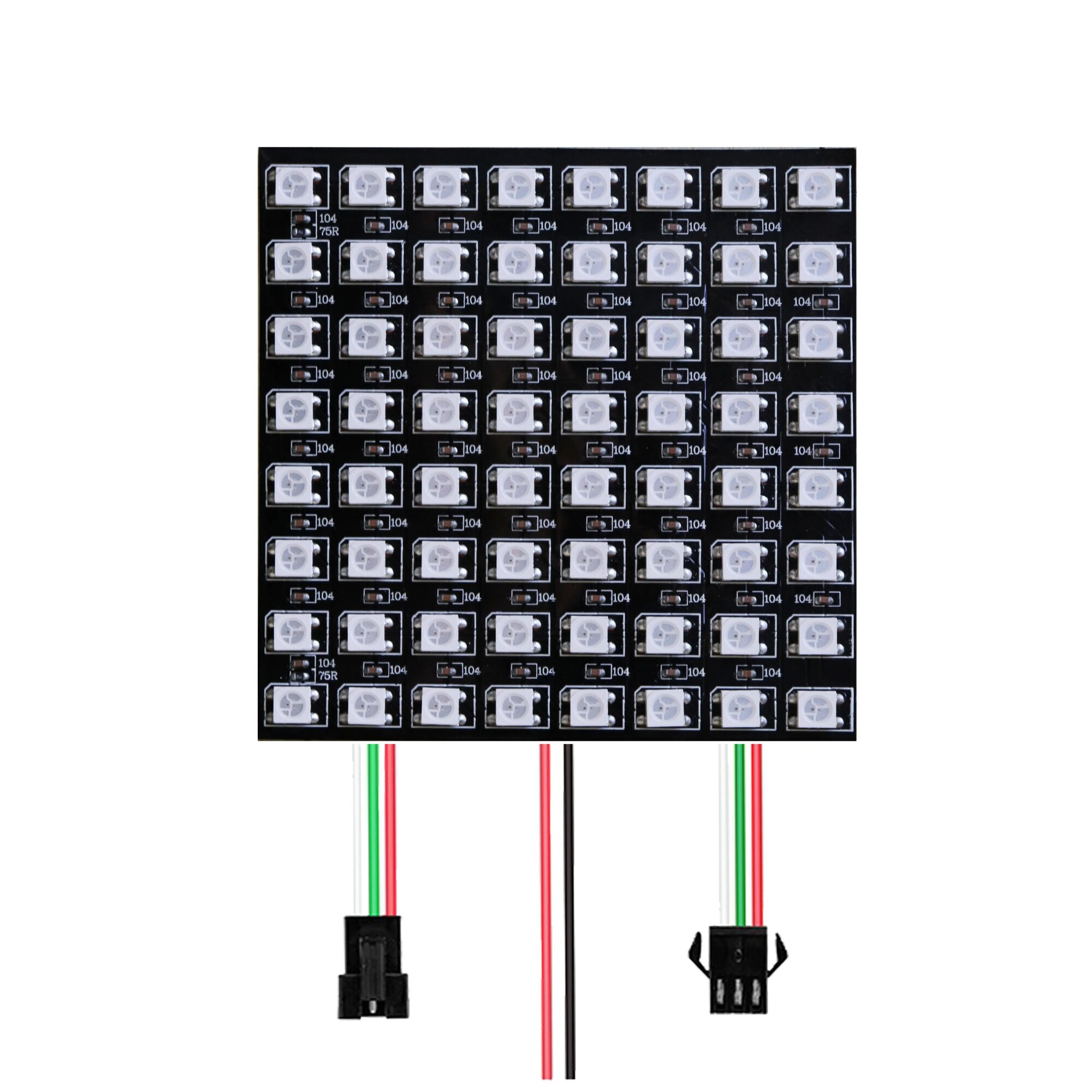 RGB гибкая светодиодная панель Xnbada 4x12 48 пикселей DC5V 8X8 Led Panel, 1Pc