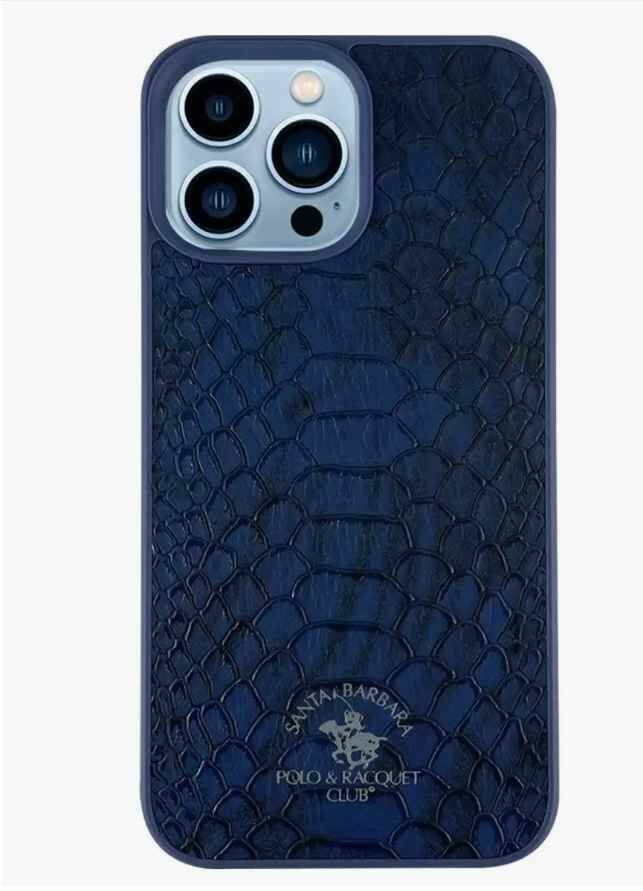 Чехол для смартфона Apple iPhone 15 Pro Max / Santa Barbara Polo & Racquet Club Knight / синий