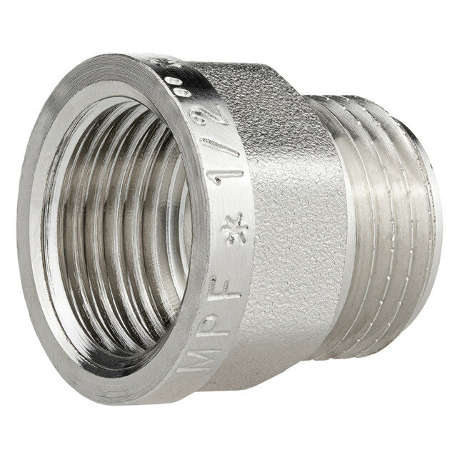 MPF переходник под прокладки 1/2 ВР/НР с ребордой для гибкой подводки латунь резьба