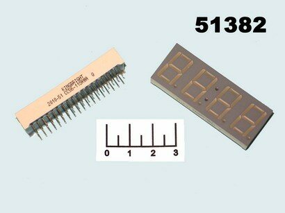 Индикатор CC56-11SRWA красный 4-х разрядный 14.2мм (0.56") ОК