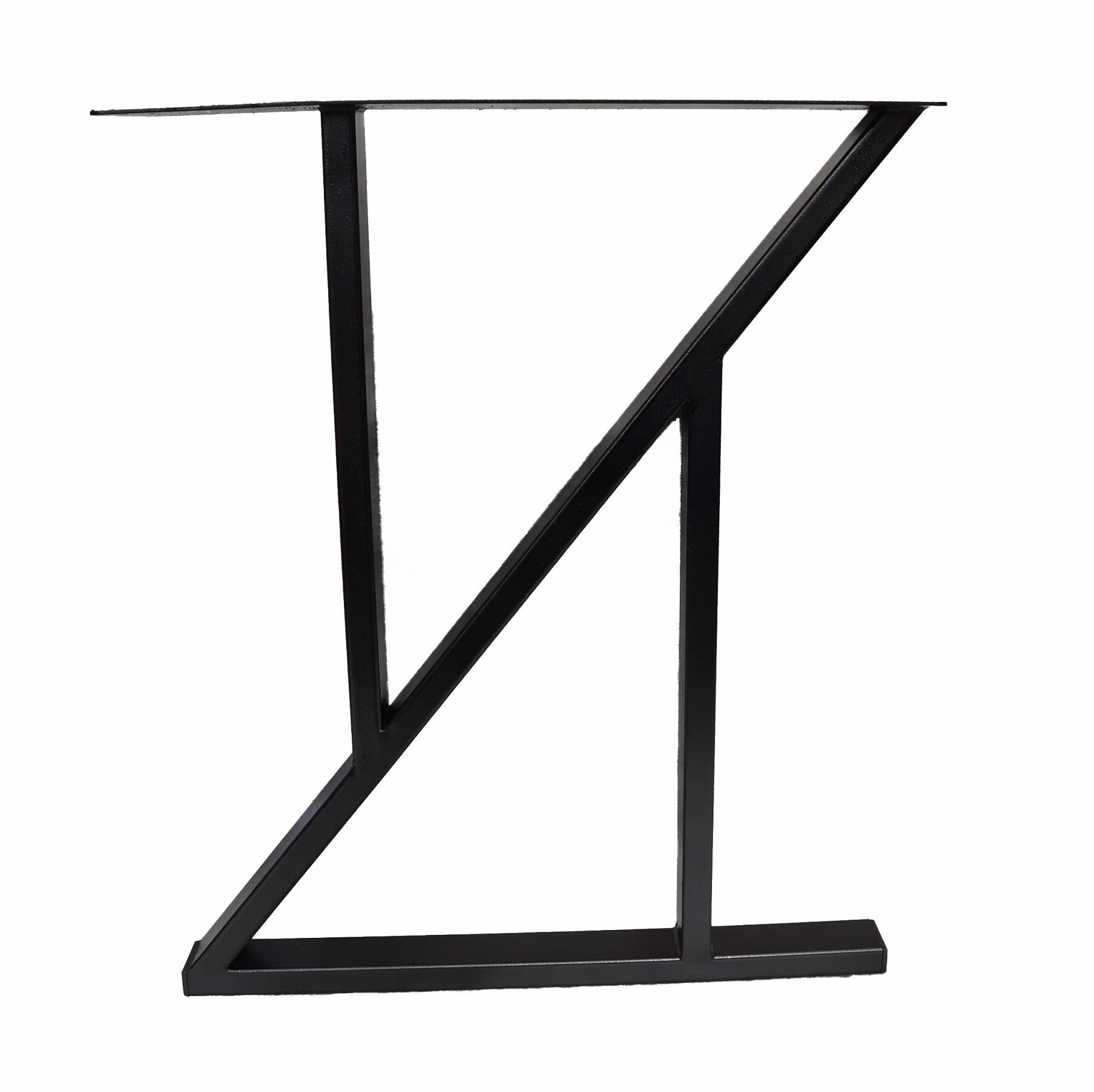 Подстолье для стола из металла 50х25 мм. Опора с пластиной в стиле Лофт-Z G-7 720 х 590 мм. (1 шт.)