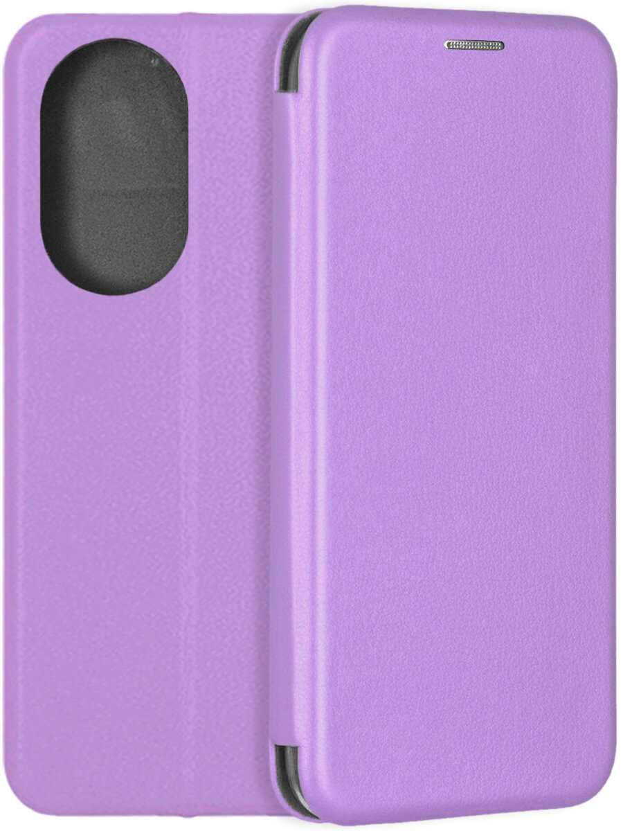 Чехол-книжка для Honor 200 фиолетовый / подставка, отделение для карт