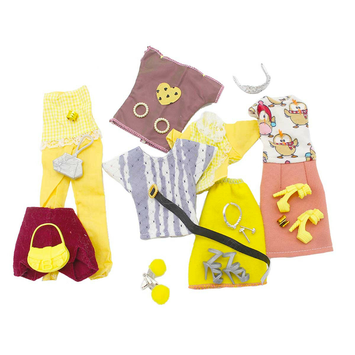 Стильная капсула одежды для Барби - "Солнечный зайчик"