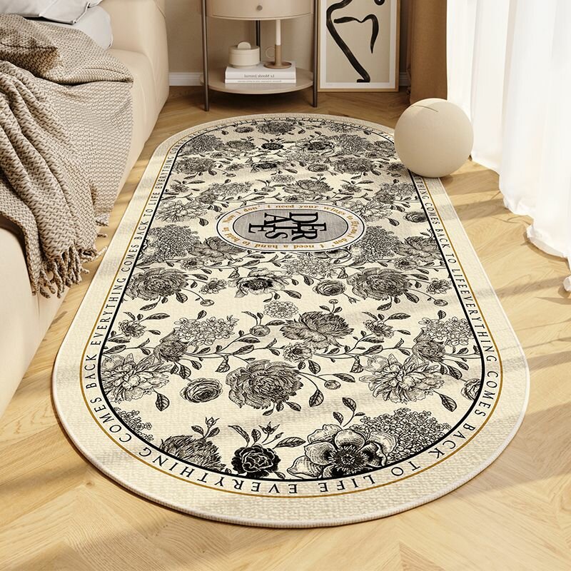 Прикроватный ковер из крупнозернистой ткани Dornier с нескользящей хлопковой подложкой