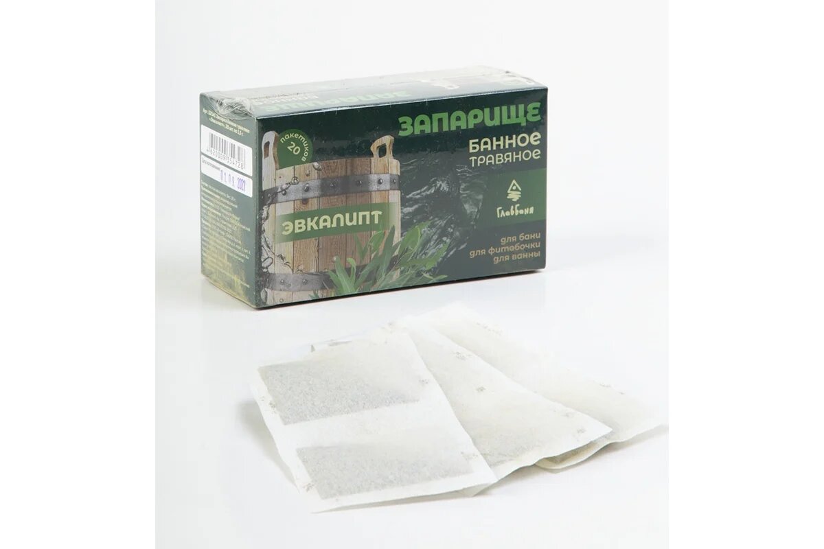 ГлавБаня Запарка банная травяная Эвкалипт 20x1,5 г Б2141 для бани композиция