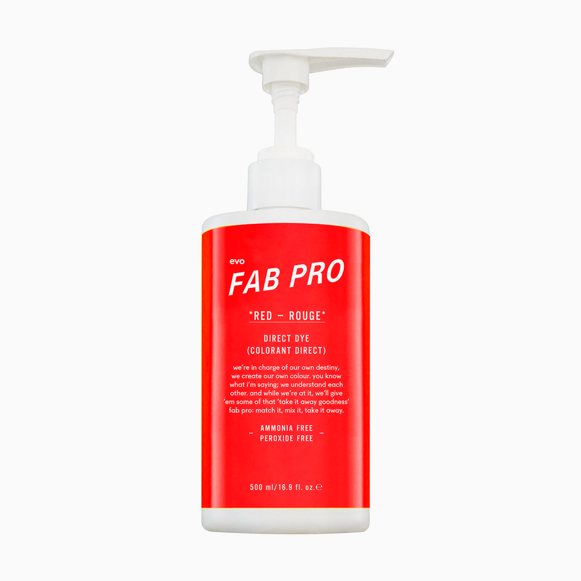 Evo Fab Pro Red Пигмент-гель Direct Dye, Красный, 500 мл