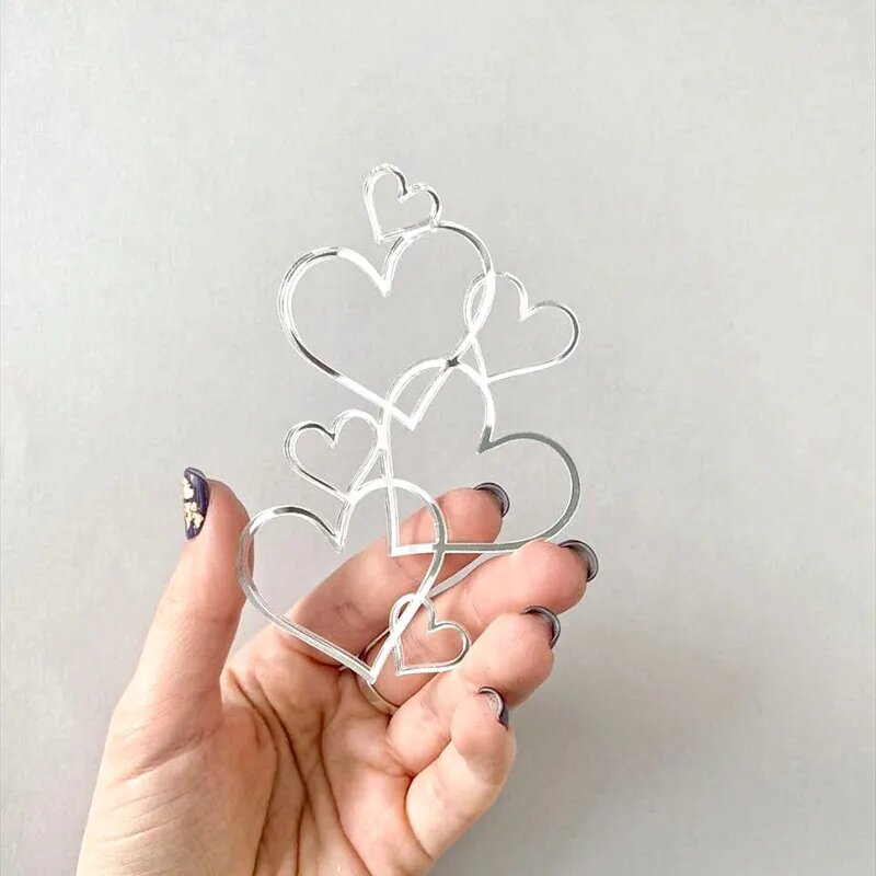 Свадебный торт топпер MJCakedecor Золотой 1