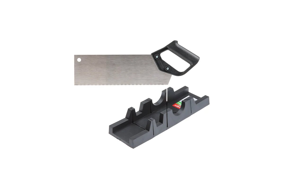 Стусло пластмассовое волат 300 мм + пила 300 мм (42020-04), черное