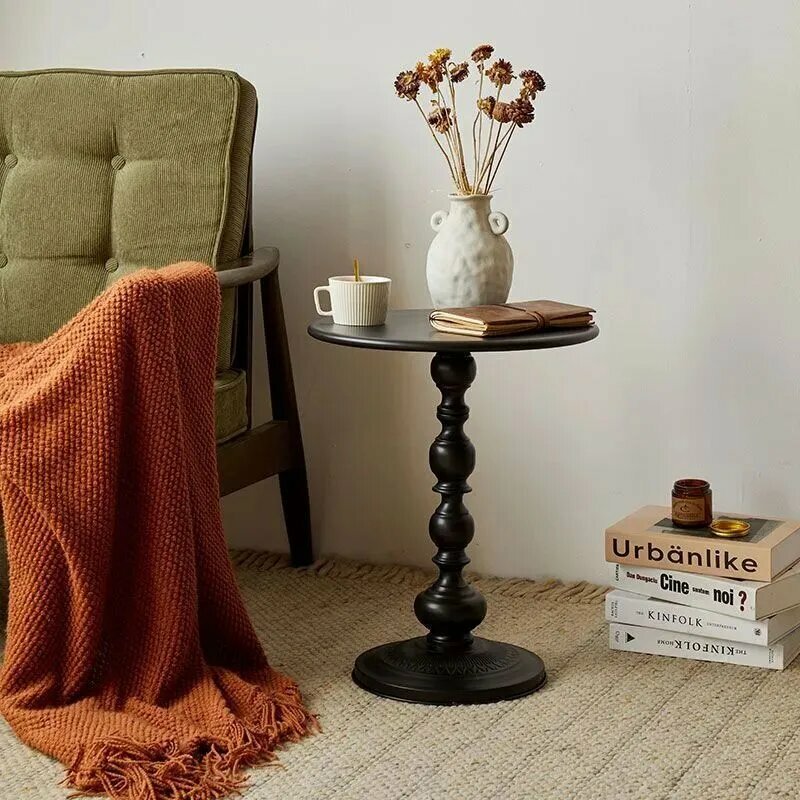 Hera Home Приставной столик Железный журнальный столик в европейском стиле ретро, 40х40х52 см