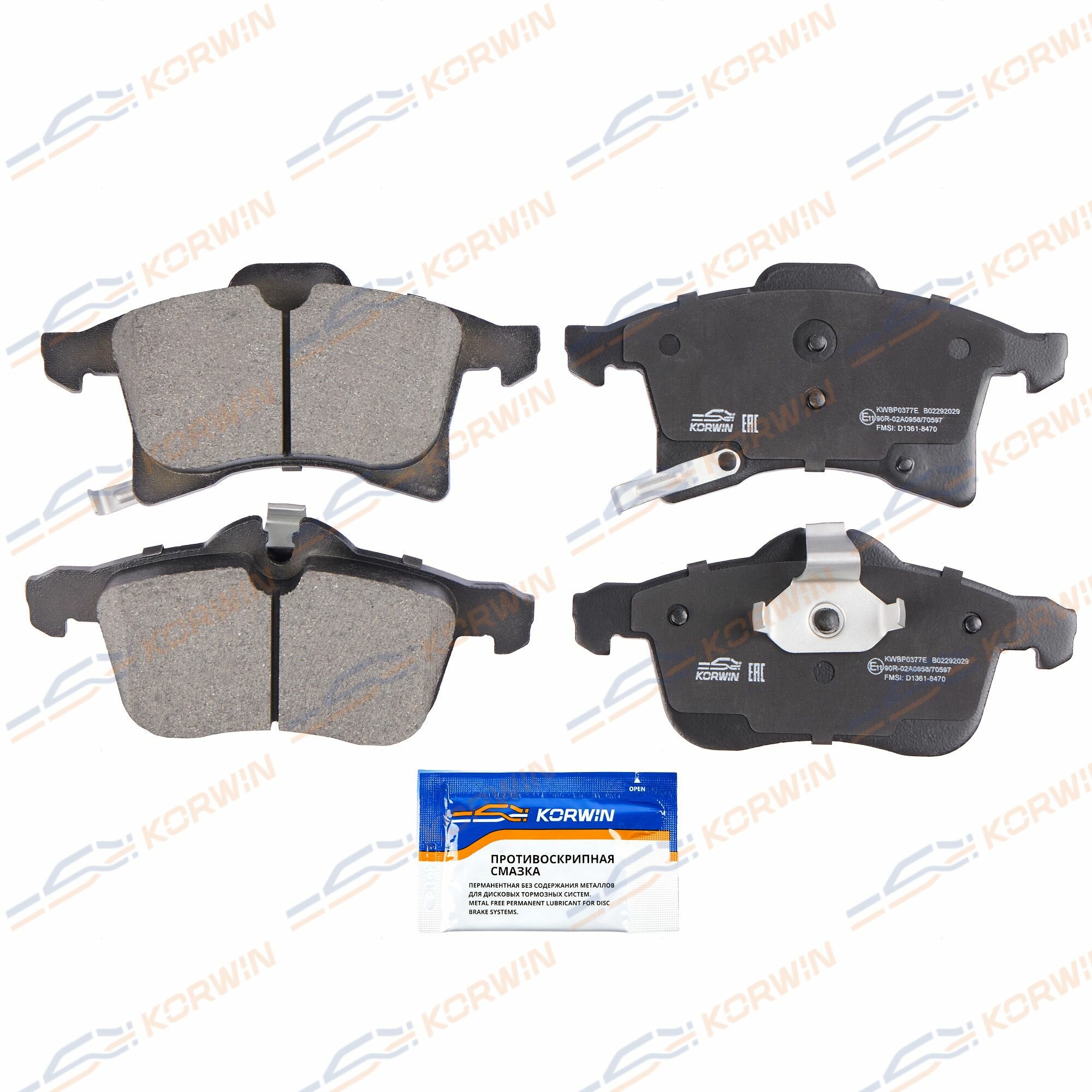 Колодки тормозные перед. ECOLine. Opel Astra H 04-/Combo 01-/Zafira B 05-