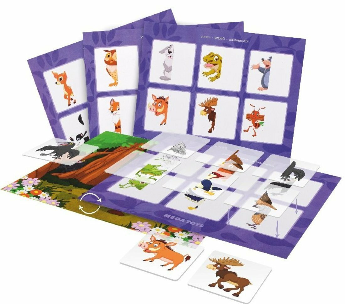 Детское лото ПК Лидер Лесные животные (17245)