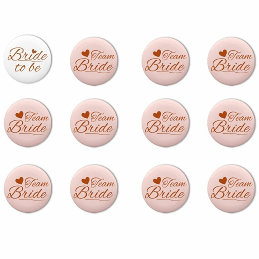 Значок невесты и подружки невесты-C набором из 12 предметов