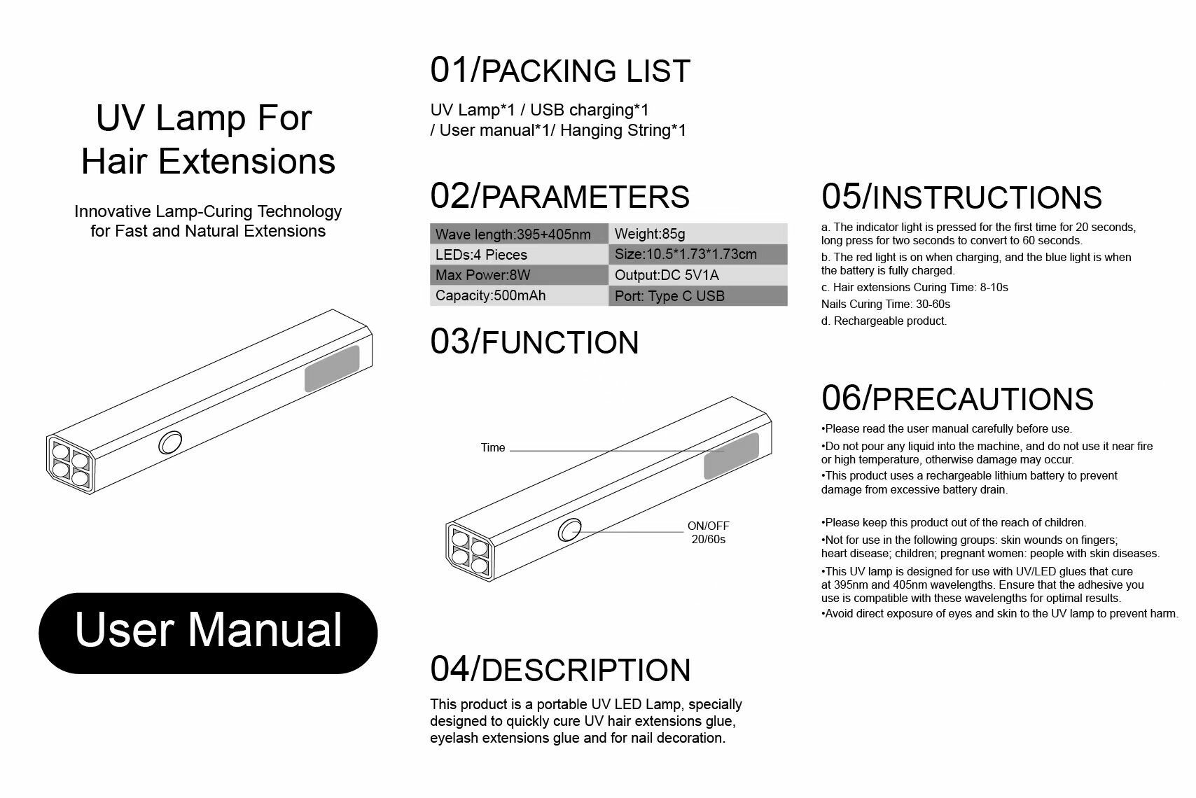 Набор для наращивания волос UV: 30г Клей + 30мл Ремувер с УФ-лампой АнтиУФ-щитки + Быстрая фиксация за 5 сек Термостойкие инструменты для салона/дома