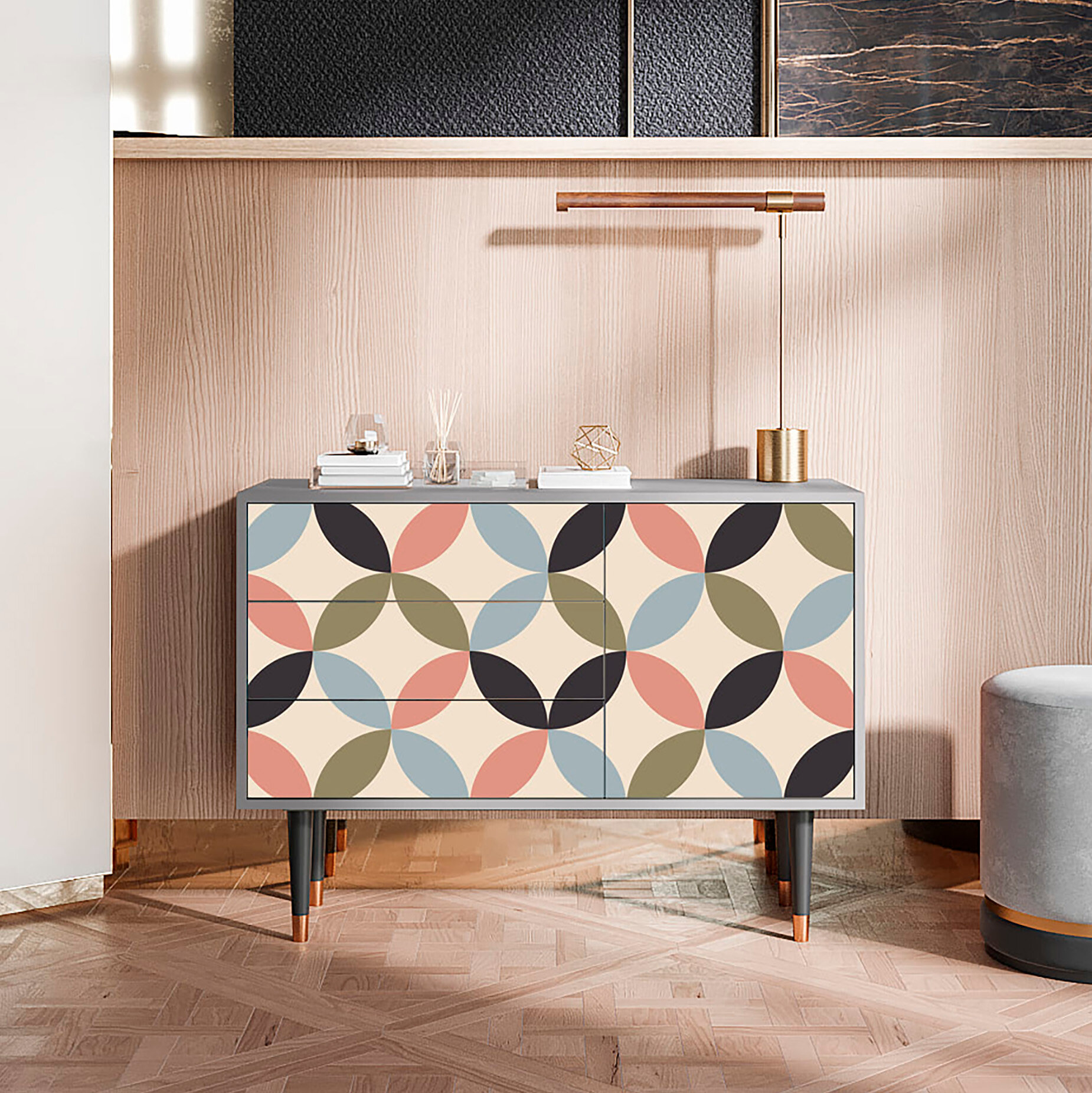 Комод - STORYZ - S3 Butterfly Effect, Размер - 115 x 84 x 41 см, Цвет корпуса - , Серый