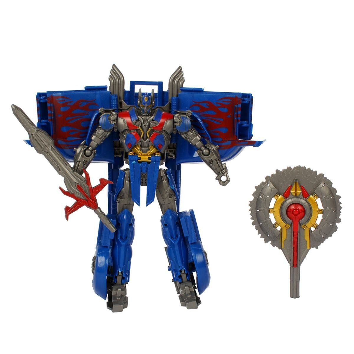Робот-трансформер "ROBOT PRIME", синий/красный, высота 20.5см, пластик
