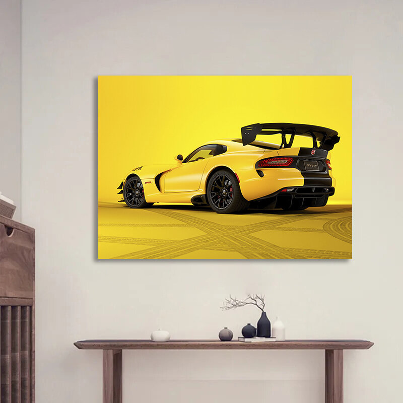 Картина додж вайпер / машина, картины для интерьера / мальчику, 40х60 см.