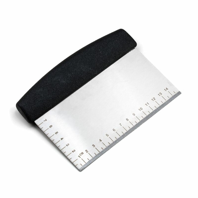 Нож для теста из нержавеющей стали со шкалой тесторез, скребок для пиццы и инструмент для выпечки