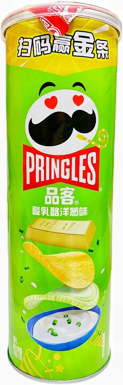 Чипсы Принглс со вкусом сметаны и лука / Pringles Сream&Onion 110 грамм.