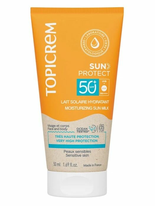 Топикрем Sun Protect Увлажняющее солнцезащитное молочко SPF50+ 200 мл