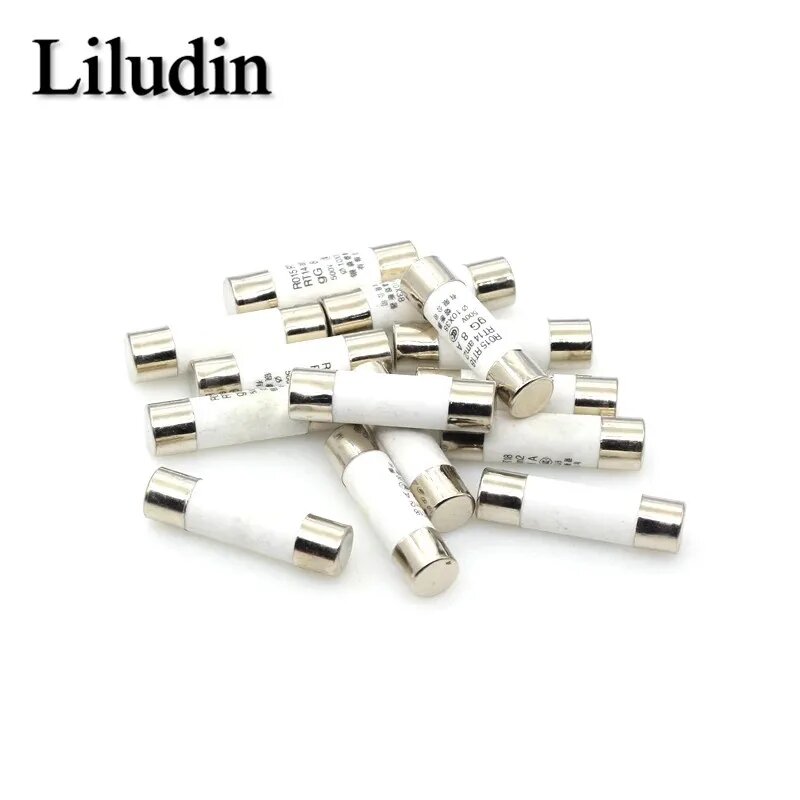 5 шт. керамические предохранители Liludin 10x38 мм 0,5-40А, 25A