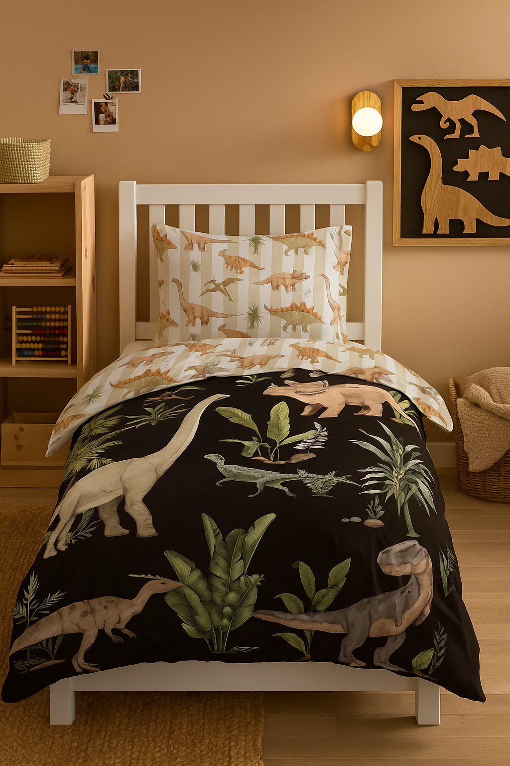 Постельное белье детское Этель "Юрский период" 1.5 спальное, наволочка 50х70 см, 100% хлопок