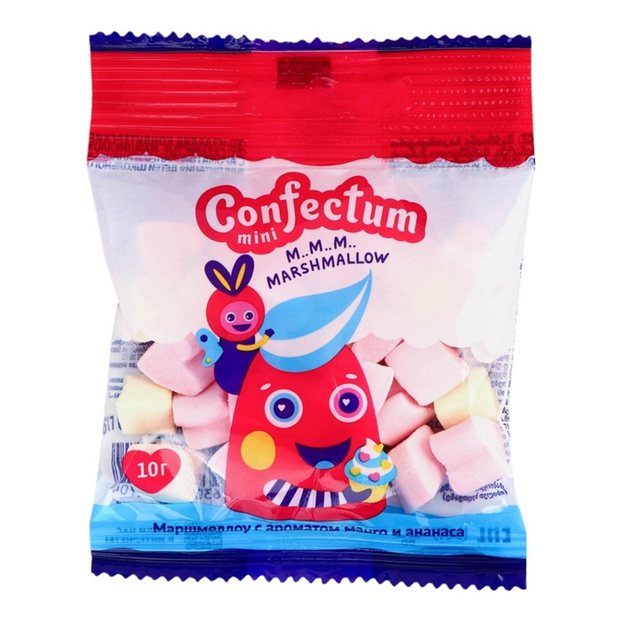 Маршмеллоу Сима-ленд «Мультиколоред», со вкусом манго и ананаса, 10г