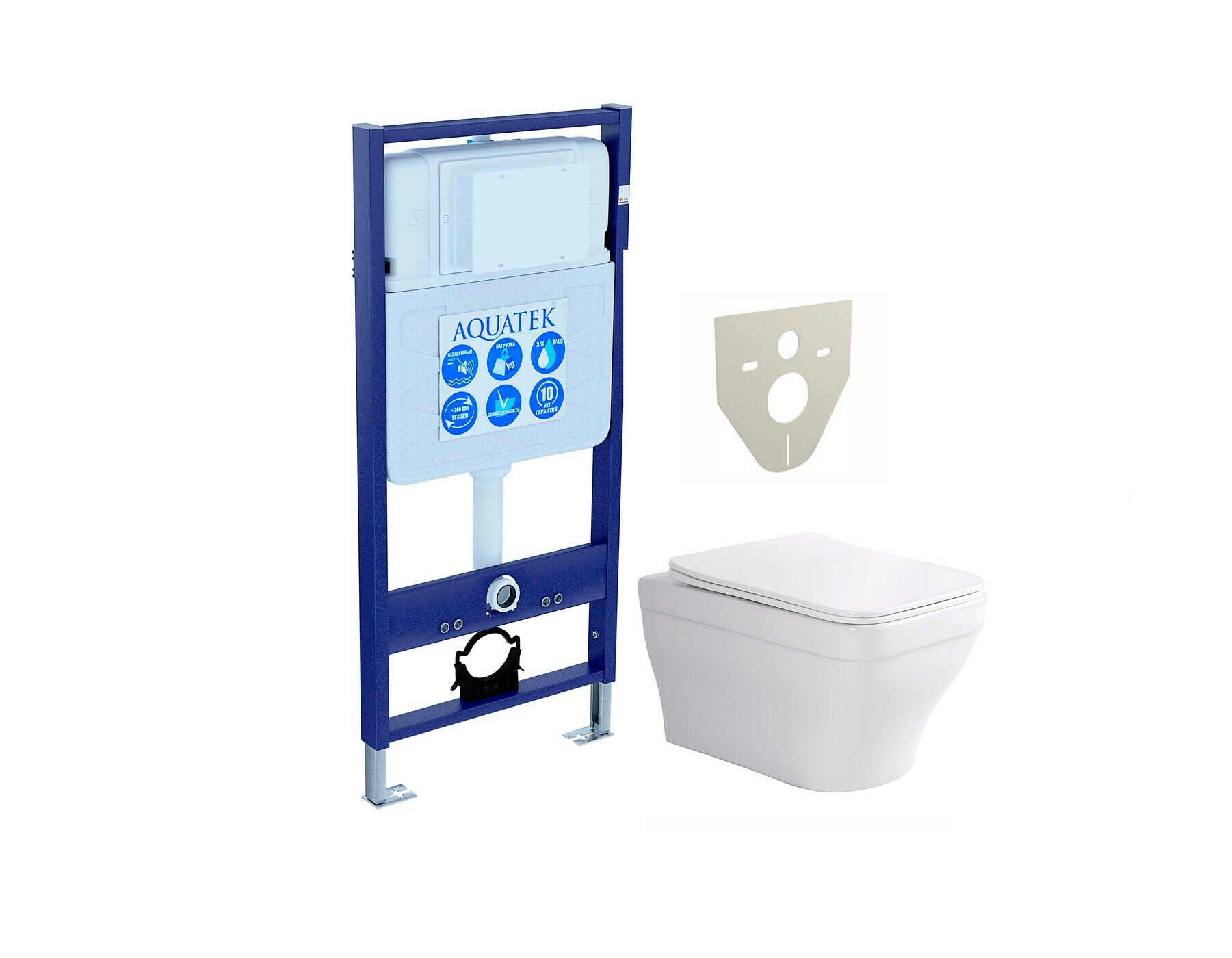 Унитаз с инсталляцией Акватек SET AQUATEK Амадео