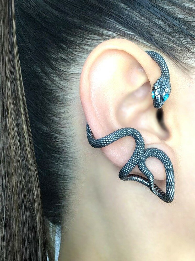 Серьги-трансформеры, кристалл, фианит, металл