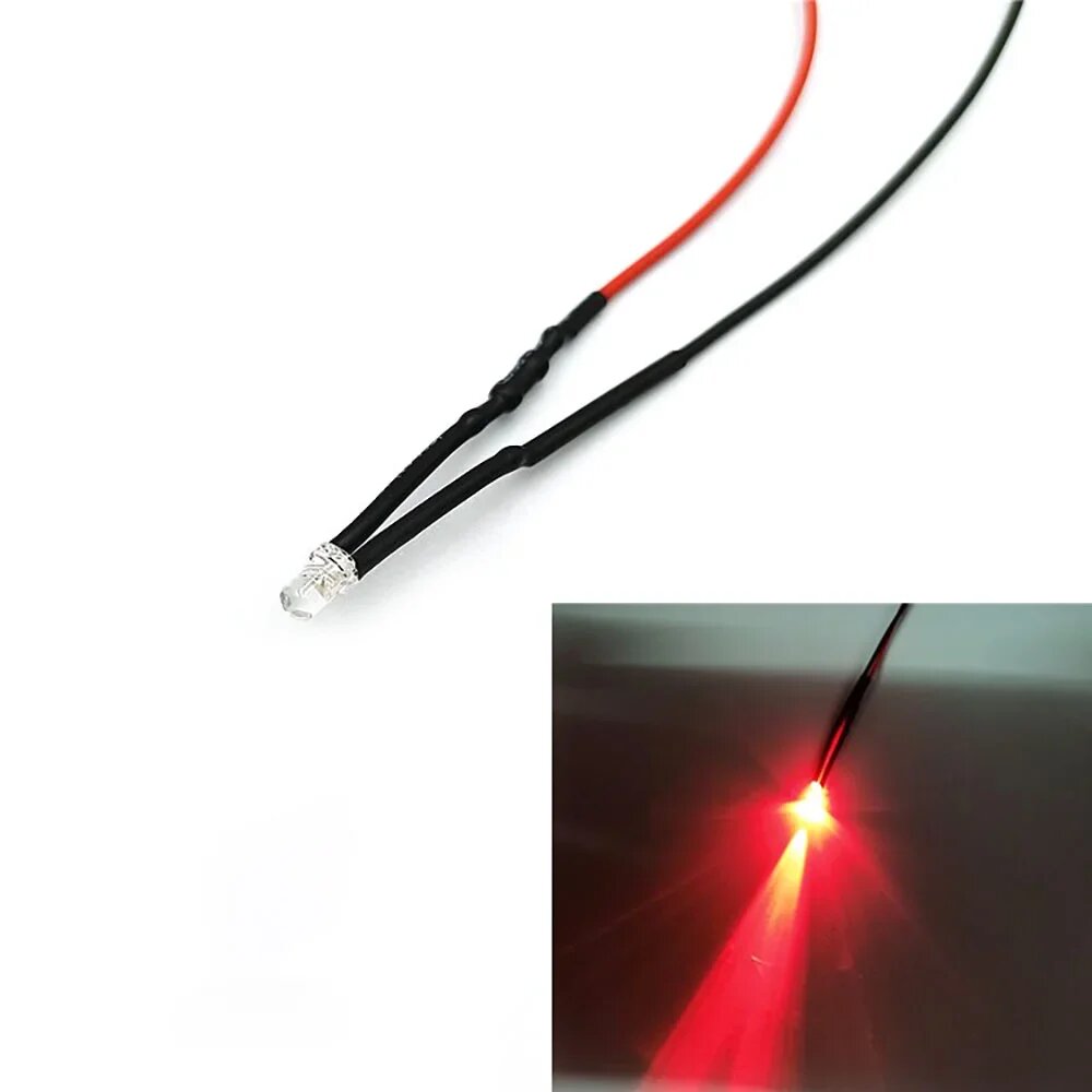Светодиод красный 3мм, 220V
