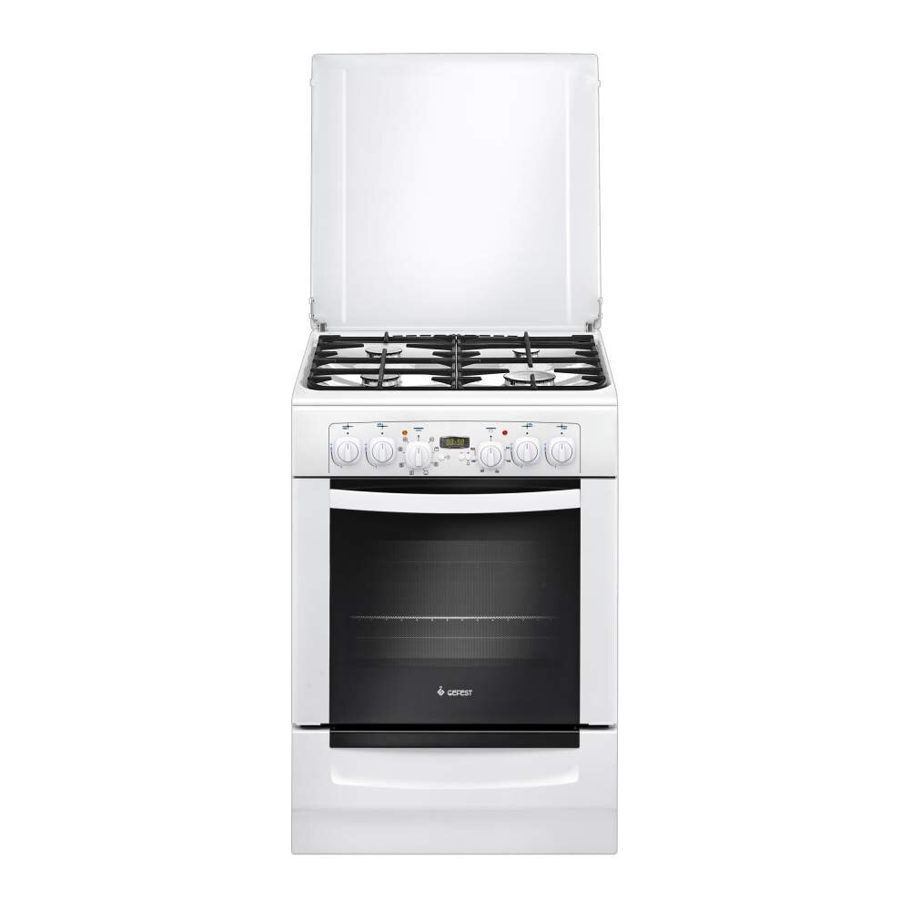 Плита GEFEST ПГЭ 6102-03, газовая панель, электрический духовой шкаф
