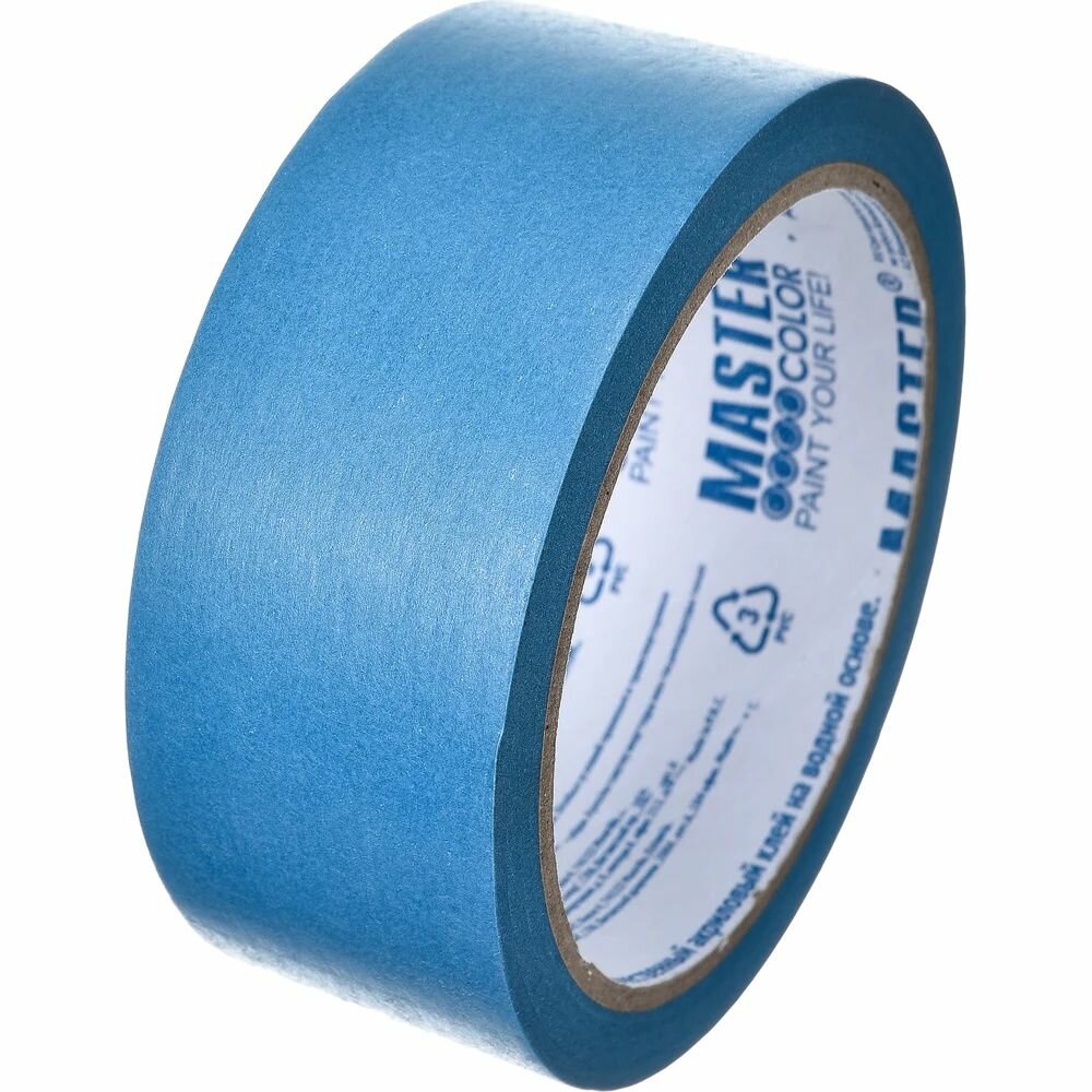 Малярная бумажная лента для деликатных поверхностей MASTER COLOR 38 мм х 25 м 30-6133
