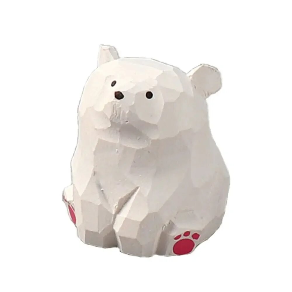 Деревянная фигурка белого медведя bear 2